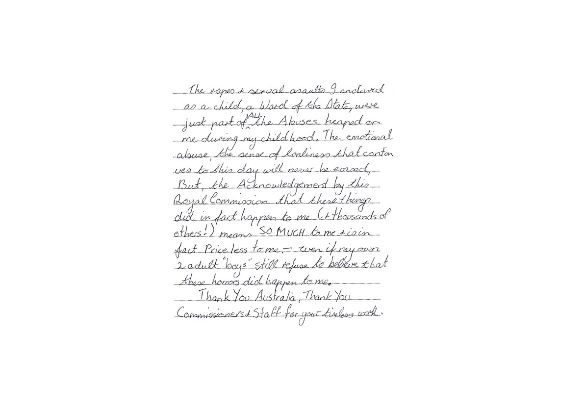 Message to Australia | Royal Commission into Institutional Responses to ...